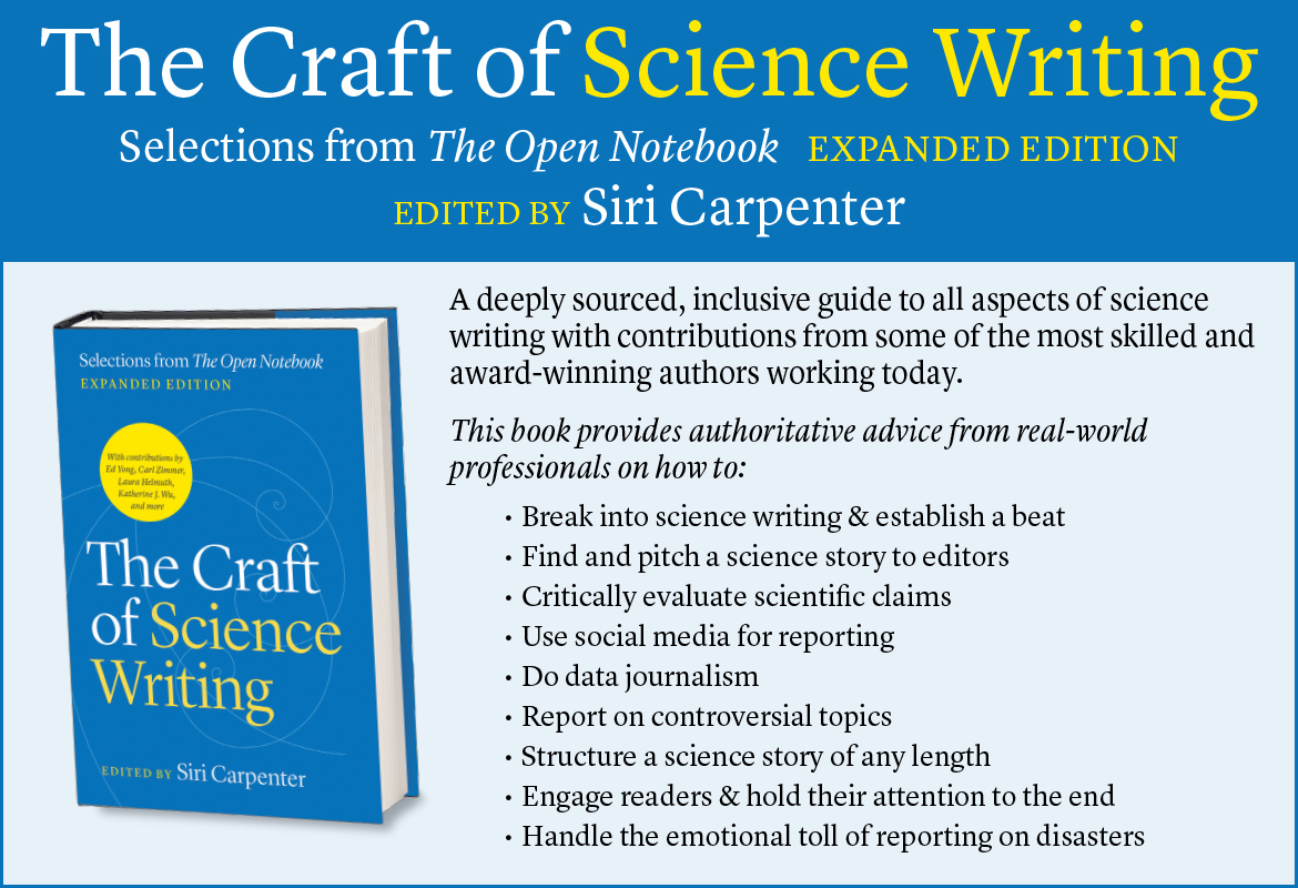 The Craft of Science Writing: Selections from The Open Notebook
