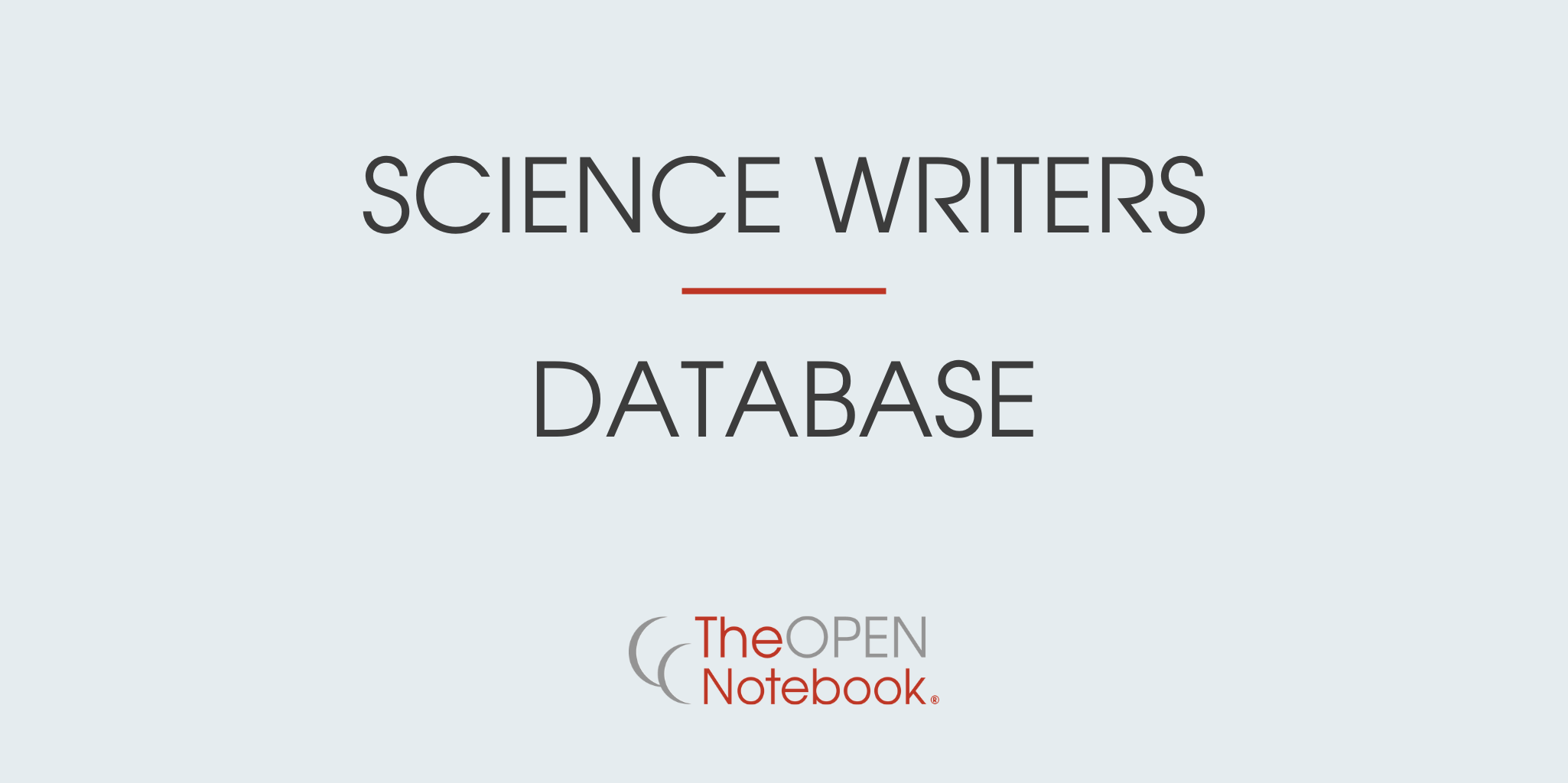 Join The Open Notebook Science Writers Database - The Open Notebook