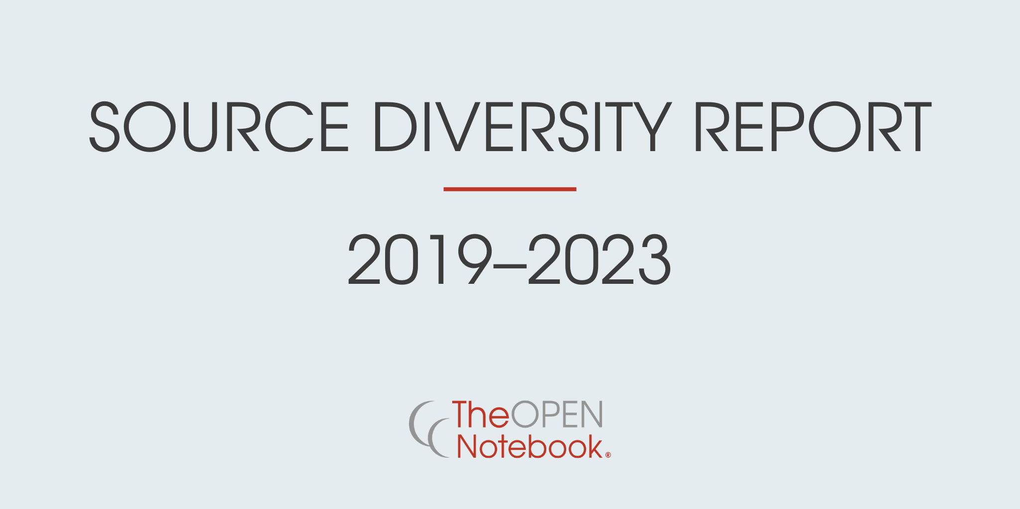 Source Diversity Report: 2019-2023 - The Open Notebook